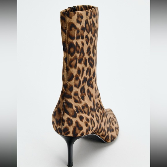 Zara | Shoes | Zara Leopard Print Womens Ankle Boots | Poshmark